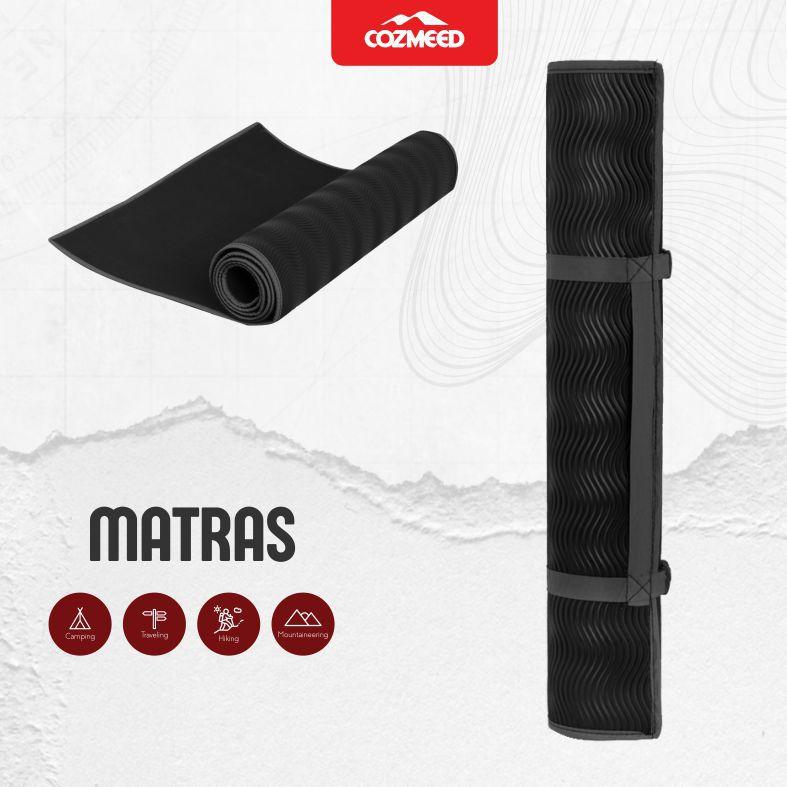 Cozmeed Matras Olahraga Outdoor Gulung Black Grey - Shop | Tokopedia