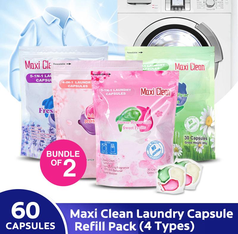 [Maxi Clean] 60 pods - 5in1 Laundry Detergent Capsule With Scent ...