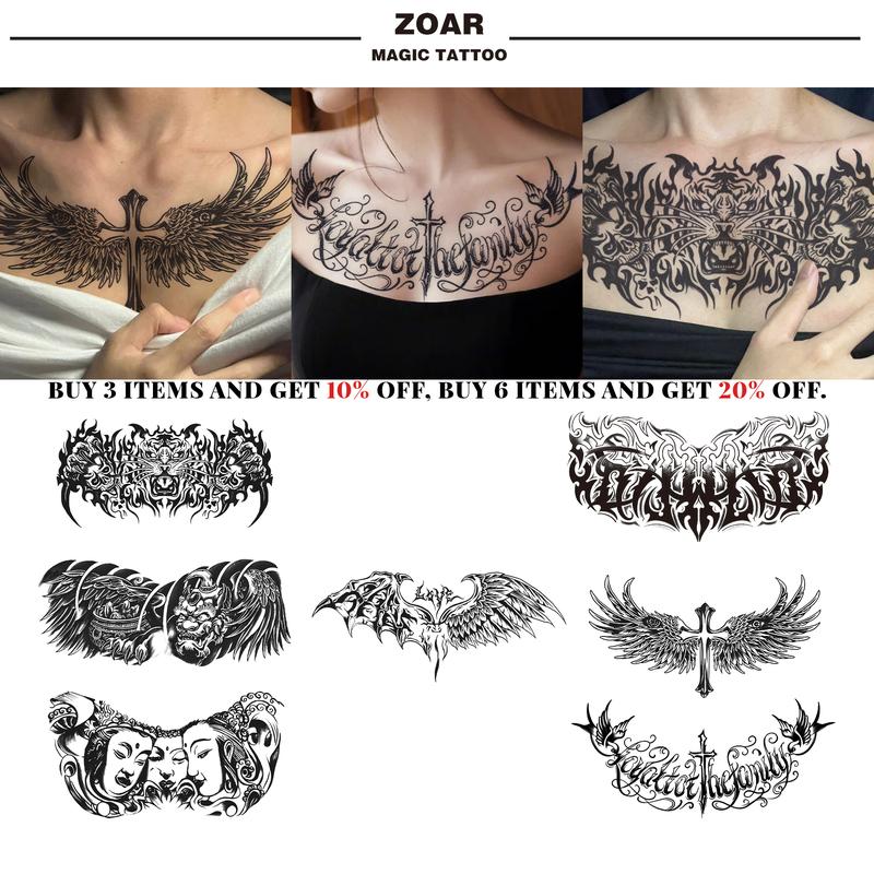 ZOAR-Y45 Stiker Tato Temporary Semi Permanen 【tampilan payudara - Shop ...