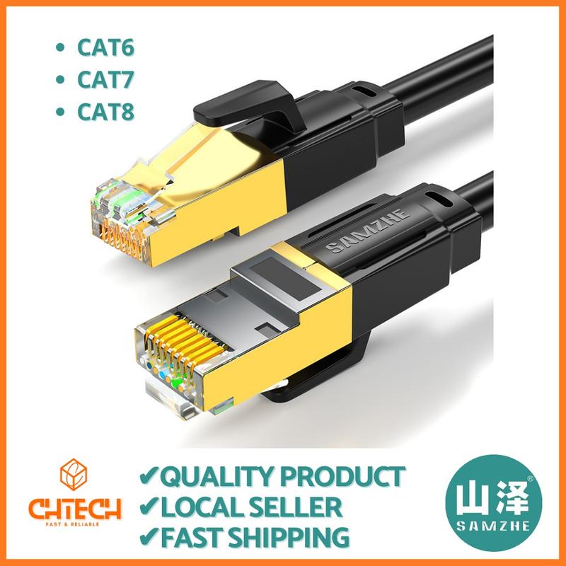 SAMZHE High-Speed CAT6/CAT7/CAT8 Ethernet Cable STP - Shielded - TikTok ...
