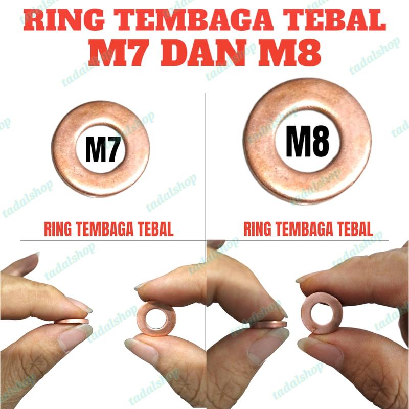 ring tembaga m7 m8 ring head m8 ring tembaga super tebal rin - Shop ...