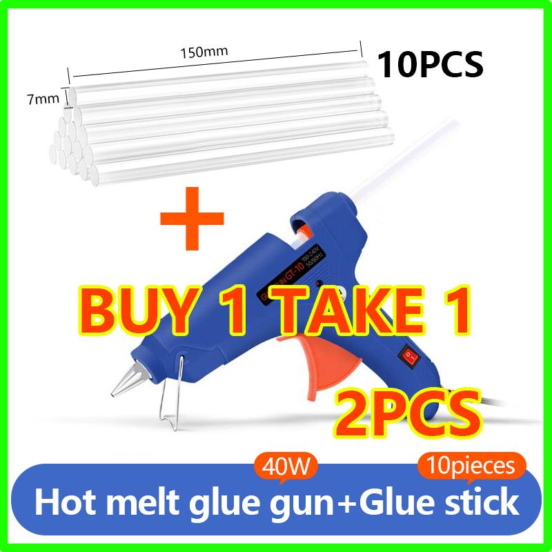BUY 1 TAKE 1 2PCS Glue Stick Hot Melt Glue Gun Send 10pcs 7mm*150mm ...
