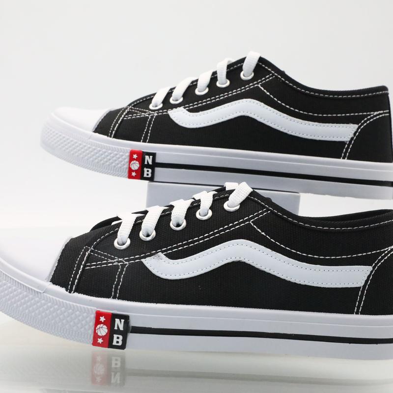 NOB NB Sepatu Sekolah GY-007/707 Hitam Dan Putih - Shop | Tokopedia