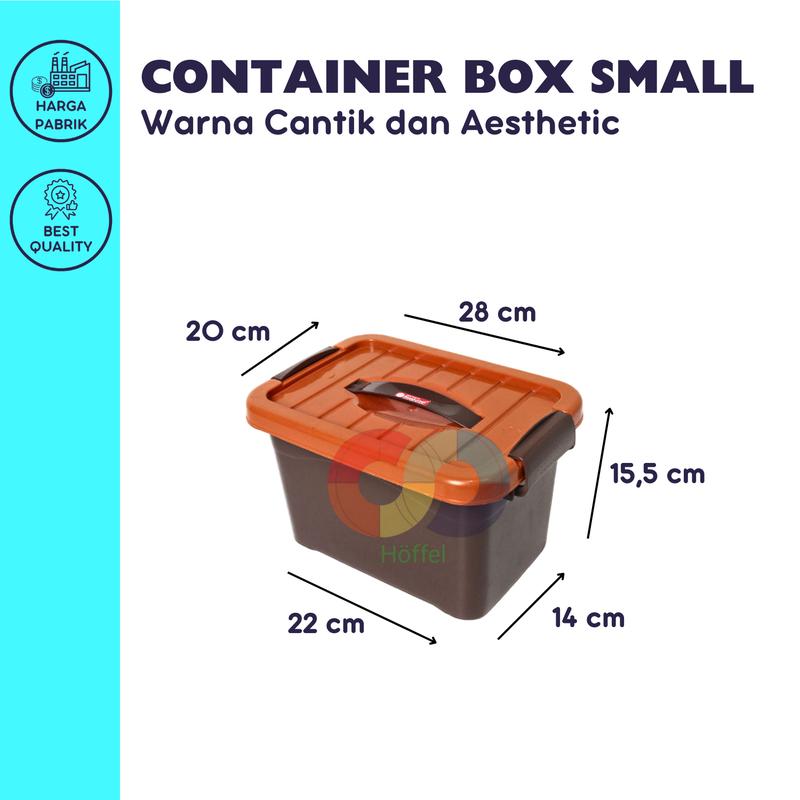 (COD) Container Box Plastik Serbaguna Coklat - Kotak Penyimpanan - Shop ...