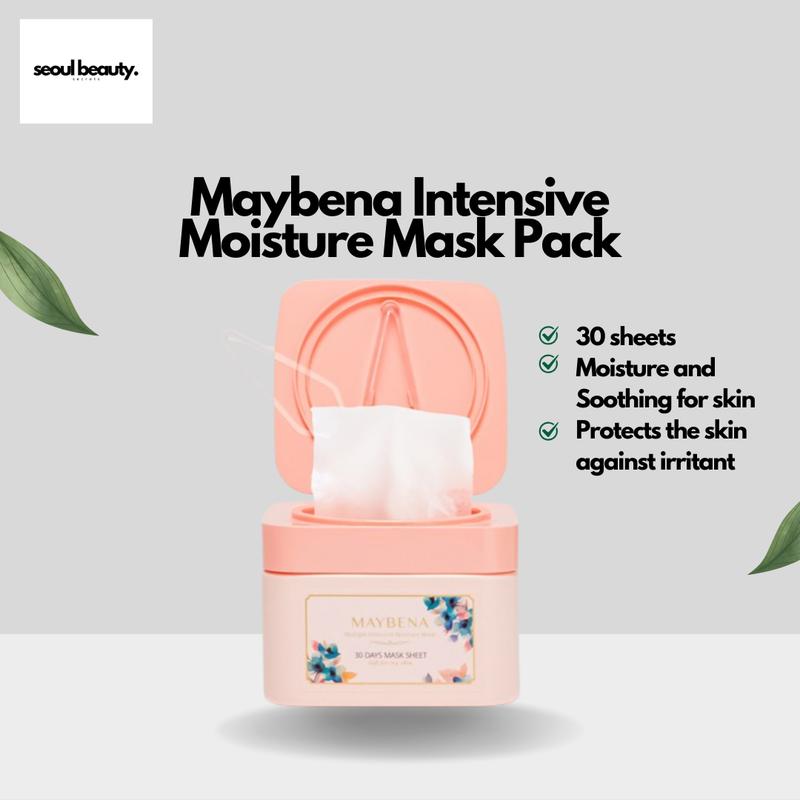 Maybena 30 Day Intensive Moisture Mask Pack (Moisturising + Soothing ...