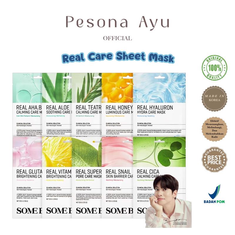 SOMEBYMI Real Care Sheet Mask 20g – Masker Wajah Perawatan Intensif ...