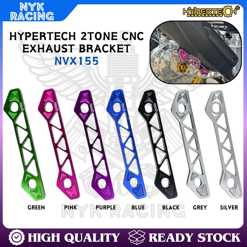 HYPERTECH 2TONE CNC EXHAUST BRACKET NVX155- BLUE/PURPLE/BLACK/GREY ...