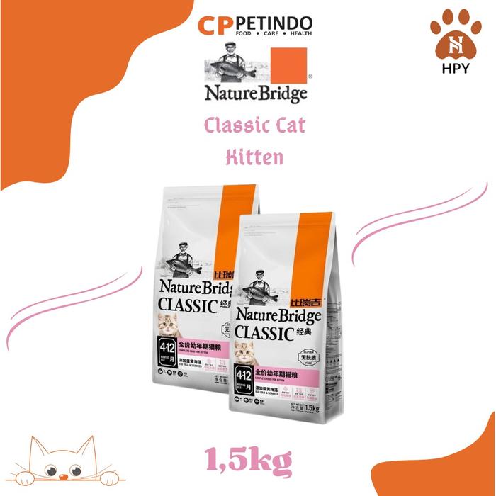 Jual Nature Bridge Classic Kitten 1,5kg Nature Bridge Classic Makanan ...