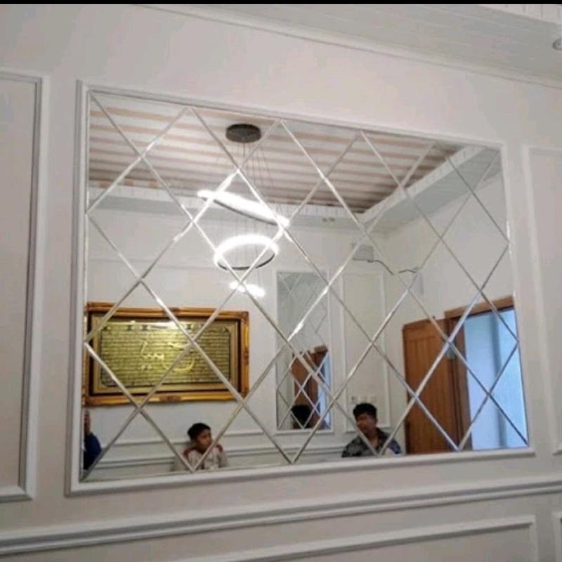 Cermin kaca Bevel molding 100 cm x 140 cm - Shop | Tokopedia