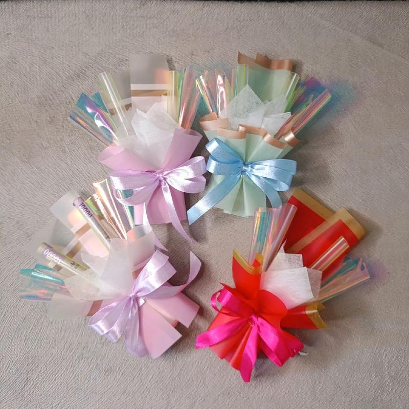 buket mini /astor flanel/ amplop lebaran paket isi 12 pcs Berwarna ...