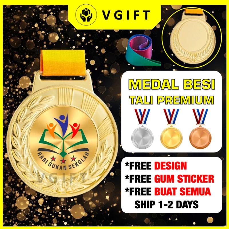 [VGIFT] Custom Metal Medal Murah Medal Custom Medal Besi Badminton ...