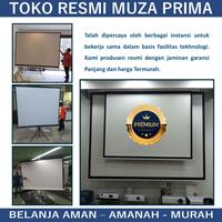 Jual TURUN HARGA !! Layar Proyektor Tripod Screen Projector 100inch 72 ...