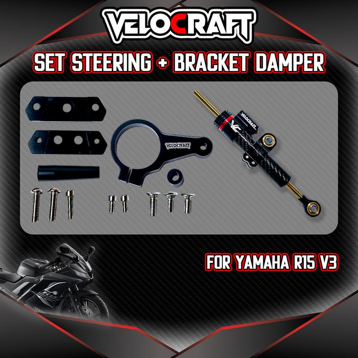 Jual Bracket Steering Damper Velocraft Yamaha All New YZF-R15-V3 YZF ...