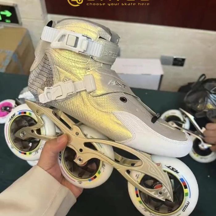 MST THE MEGALODON PROFESIONAL SPEED SLALOM INLINE SKATE FULL CARBON ...