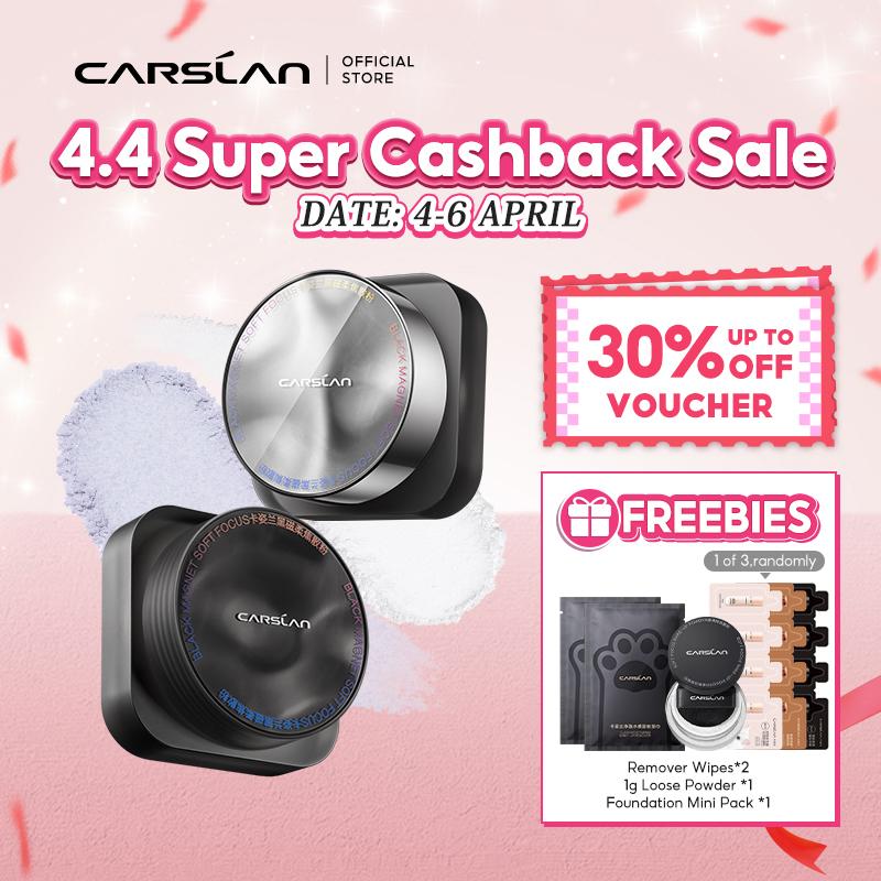 Bedak Tetapan Longgar Kalis Air, CARSLAN, dengan Puff, Kemasan - TikTok ...