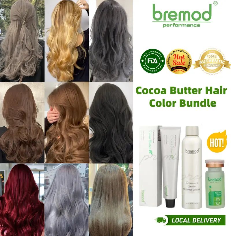 【Hot-8.77-MATCHA CHOCOLATE】Bremod Hair Color Kit 3 Pcs | Hai - TikTok ...