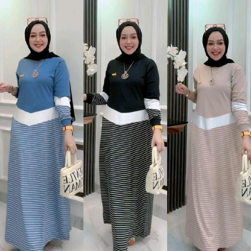 GAMIS WANITA MODEL ARABELA BAHAN COMBED20S by Nabil Dress - Shop ...