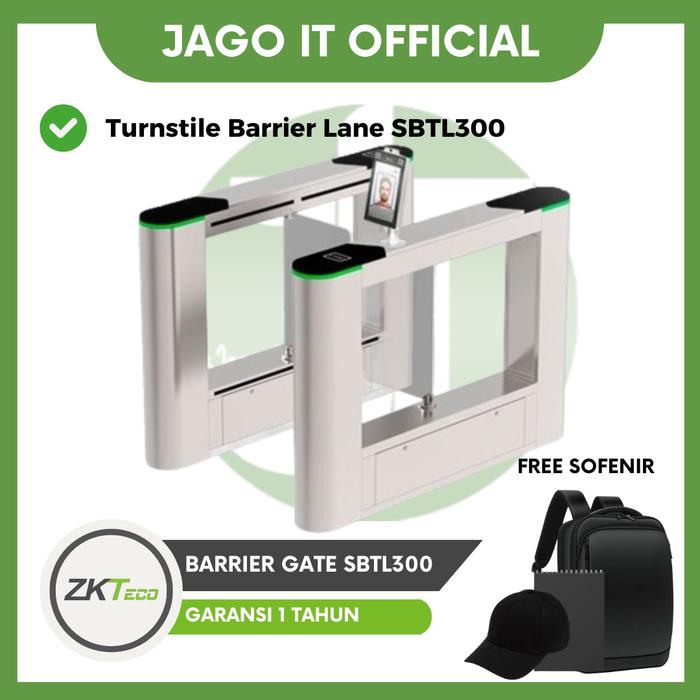 Jual Swing Barrier Gate Turnstile Akses Kontrol Zkteco ICON 300 ...