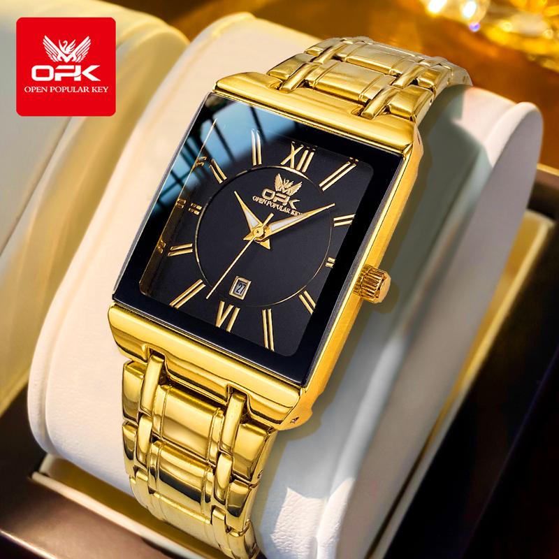 OPK Jam Tangan Lelaki Pria Original Waterproof Quartz Movement - TikTok ...