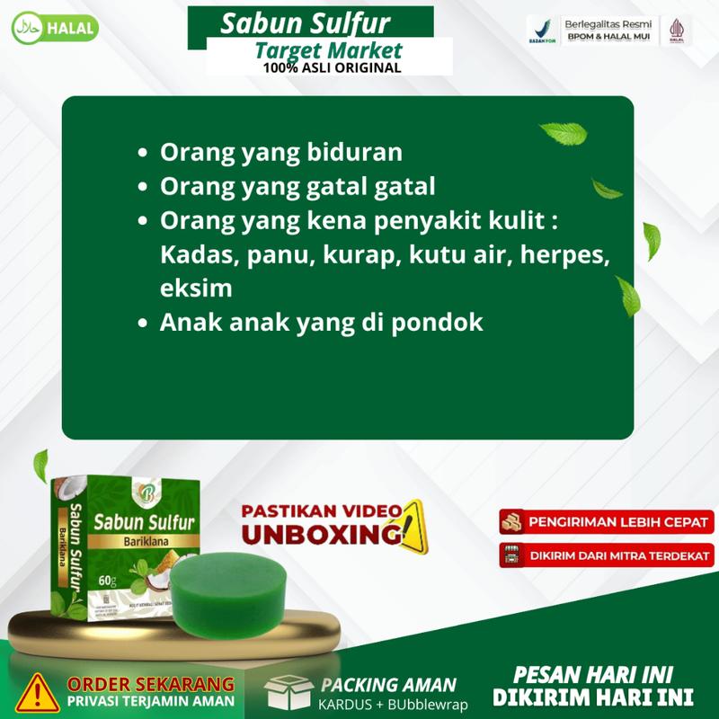 Sabun Sulfur - Obat Oles Panu Kadas Kurap Infeksi Jamur Pengilang ...