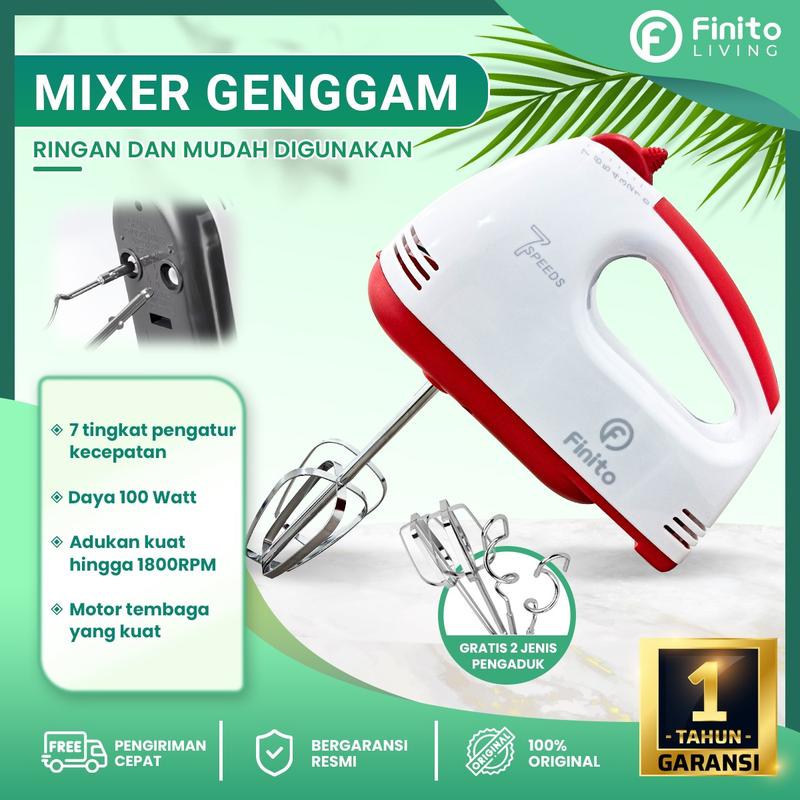 Mixer Finito Serbaguna MX-001A / Mixer Tangan 7 Kecepatan Mixer - Shop | Tokopedia