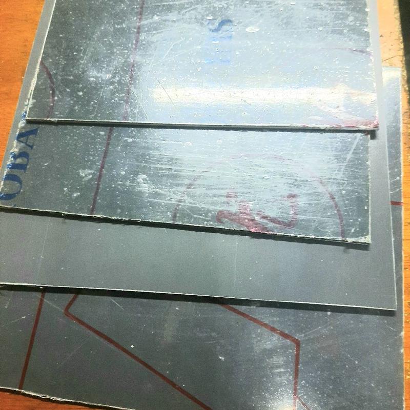 plat pvc lembaran 2mm×20cm×50cm plat sheet abu abu - Shop | Tokopedia