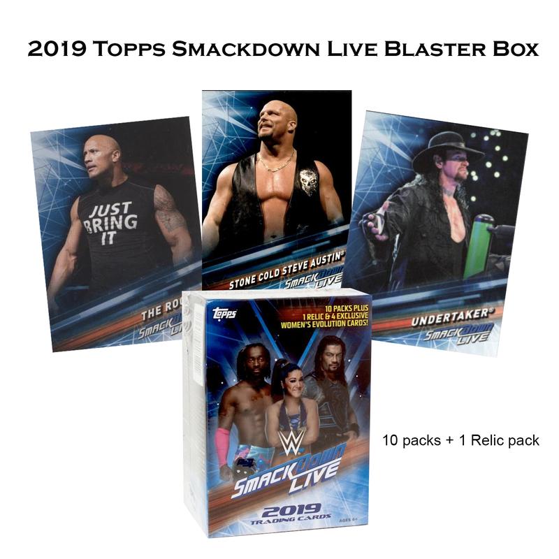 2019 Topps Smackdown Live Blaster Box - 1 relic per box - TikTok Shop ...