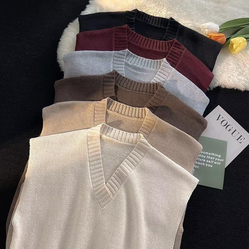 【6 Color】 For Men Casual V Collar Sweater M-2XL Korean Loose - TikTok ...