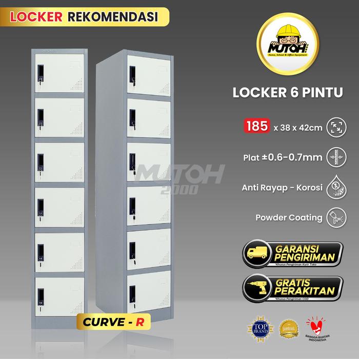 Jual LOCKER LOKER BESI 6 PINTU SINGLE MUTOH2000 - Kota Bekasi - MUTOH ...
