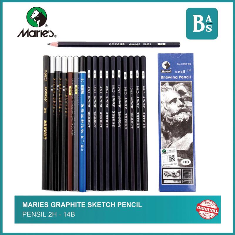 Pensil Sketsa Grapit dari Maries 2H - 14B - Shop | Tokopedia