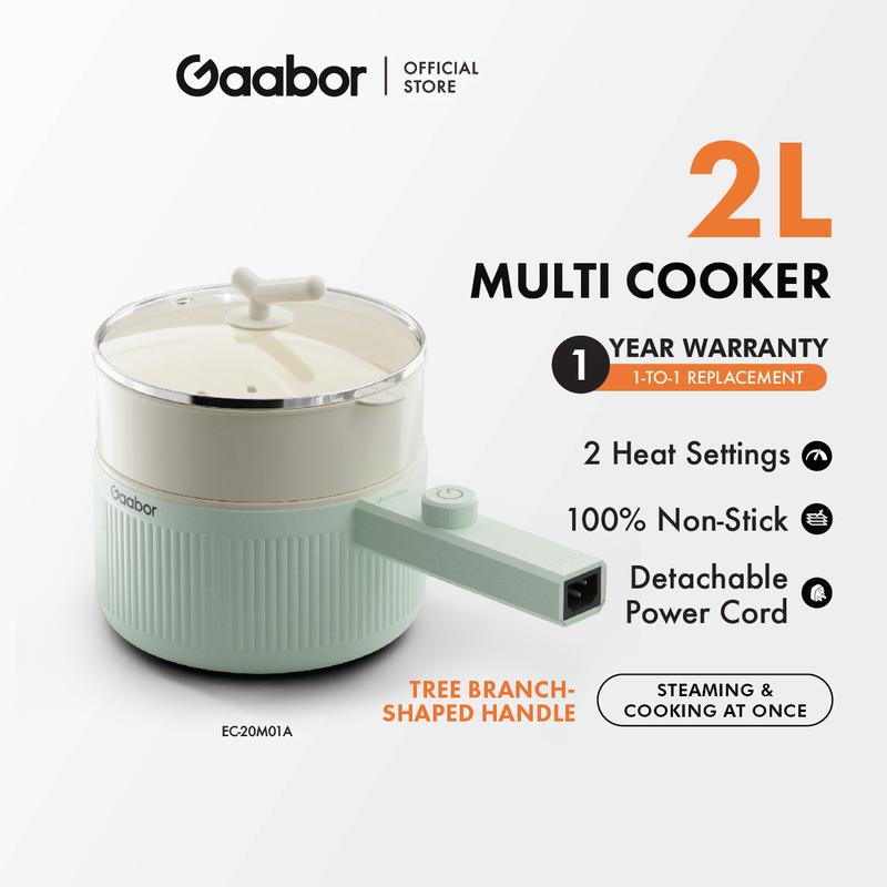 Gaabor 2L Multifunctional Cooker Electric Skillet Hot Pot No - TikTok ...