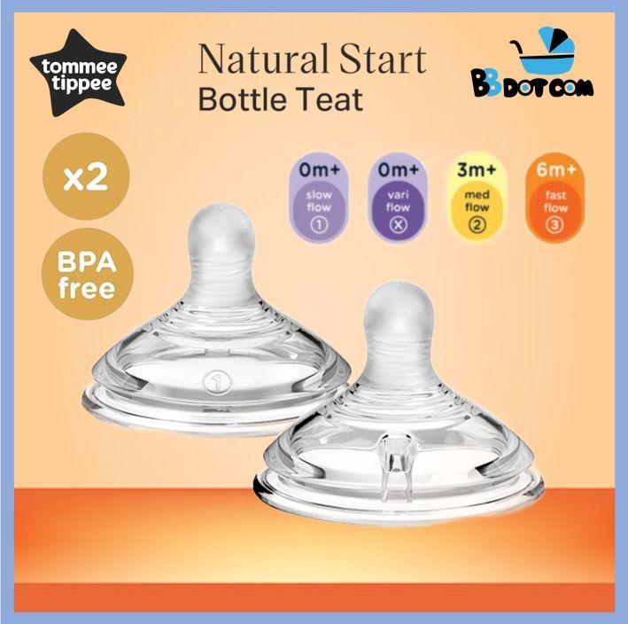 Tommee Tippee Puting Botol Susu Natural Start Soft Teat ( Slow / Medium ...