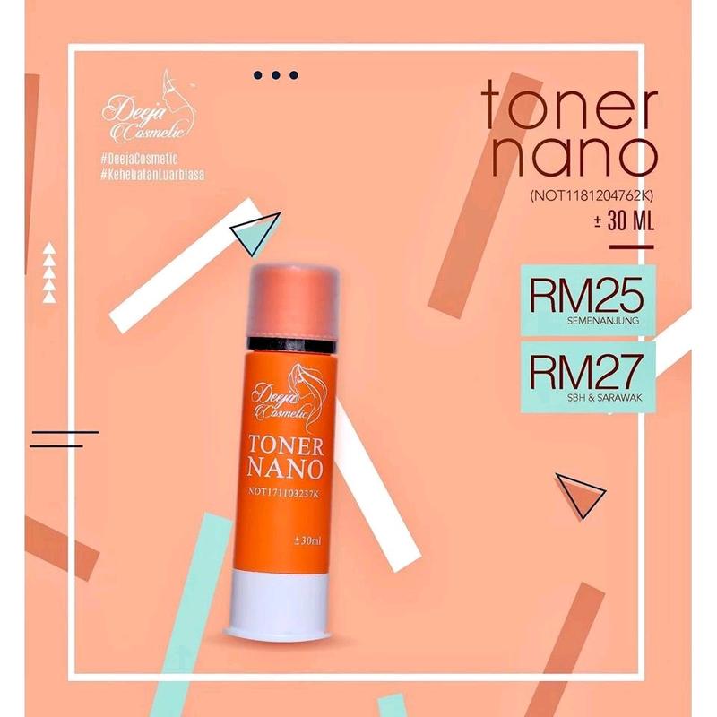 Deeja Cosmetic Toner Nano 10ml/30ml Skincare - TikTok Shop Malaysia