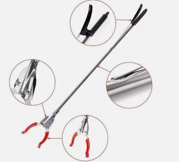 Penyepit Sampah 36 Inci Stainless Steel Berat Tugas | Alat Pengambil ...
