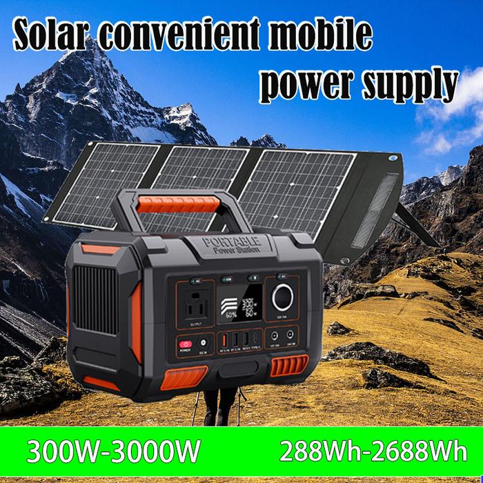 Jual 3000W Portable Power Station 2016Wh Solar Generator Battery with ...