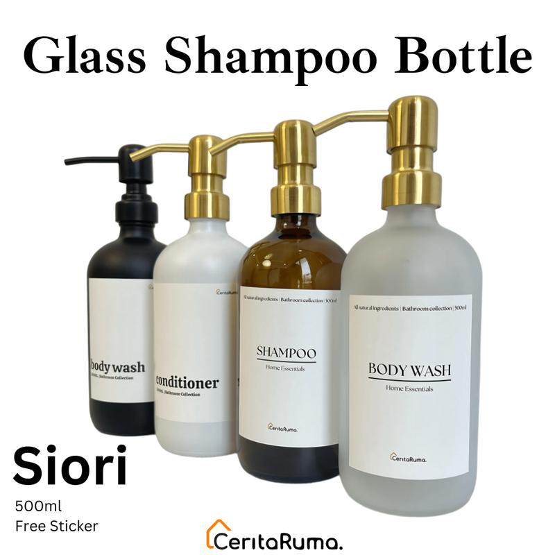 CERITARUMA Botol Sabun Kaca | Botol Shampoo Pump | Botol Refill - Shop ...