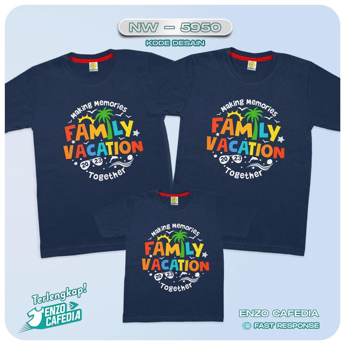 Jual Baju Satuan Keluarga | Kaos Family Gathering | Motif Liburan NW ...