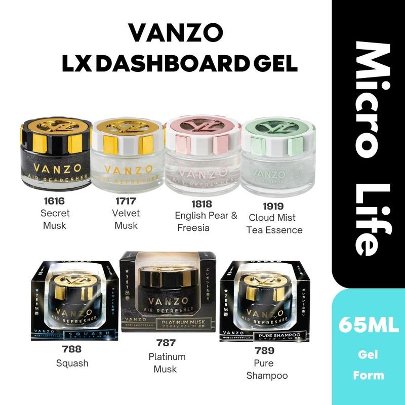 Vanzo Car Perfume 1616/1717/1818/1919 Pewangi Kereta Gel LX (65ml ...