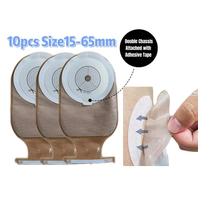 [Double Baseplate] 10pcs Ostomy bag 15-65mm Cut Size Stoma_Bag - TikTok ...