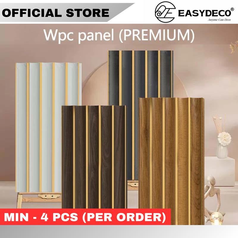 12MM 10 Kaki Fluted Wood Panel WPC Panel Fluted Wall Panel Fluted ...
