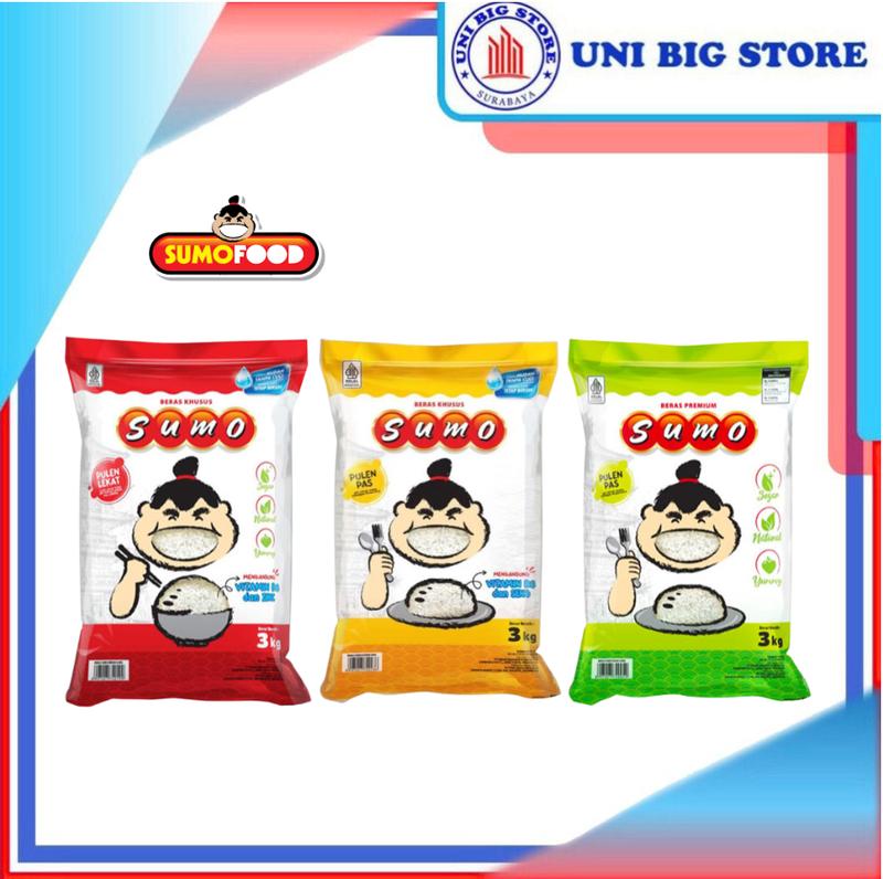 Beras Premium Sumo Merah Kuning Hijau 3 kg Rice - Shop | Tokopedia