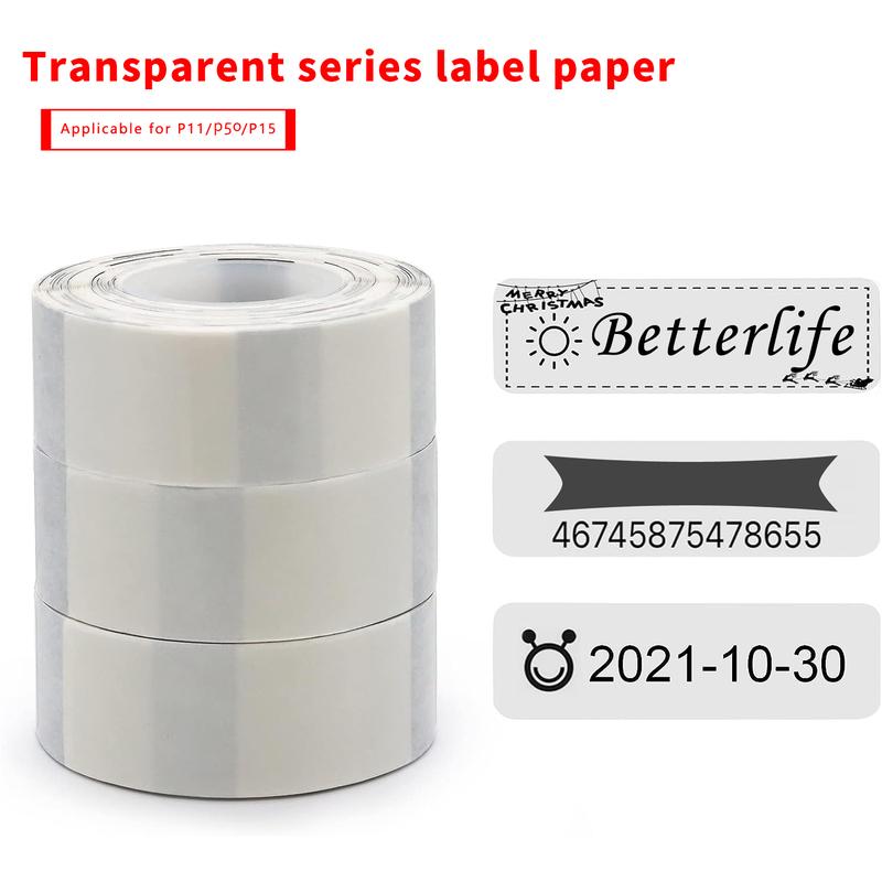 Transparent label printing paper，P15&P11&P50 self-adhesive long-lasting ...