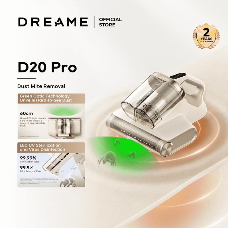 【NEW】Dreame D20 Pro Dust Mite Vacuum | 55°C Heating | Hot Air ...
