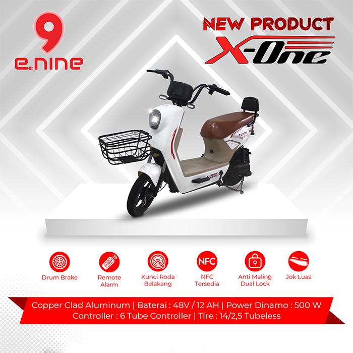 ENINE X-ONE - SEPEDA LISTRIK - NFC READY, JOK LUAS (GARANSI RESMI ...