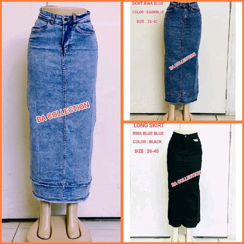 Long Skirt Bwa Blu Blu Design Kain Stretchable Ready Stock For - TikTok ...