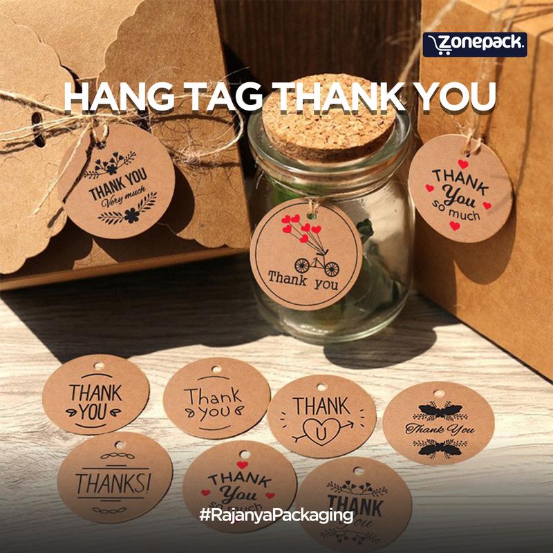 Hang Tag Ucapan Thank You Craft 100 pcs | Hangtag Terima Kasih - Shop ...