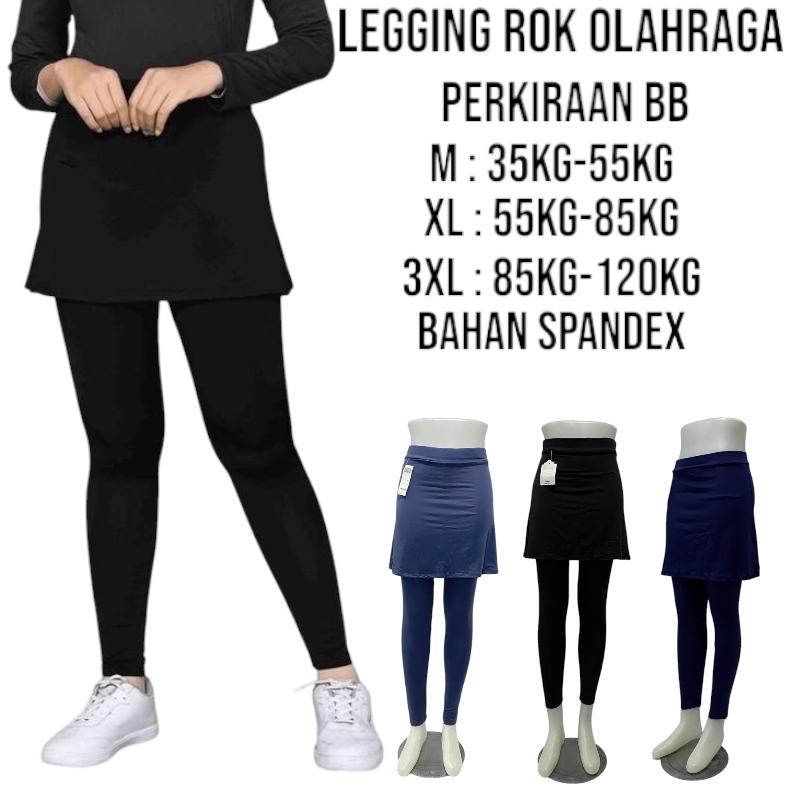 Celana Legging Rok Wanita BB 35-120kg Celana Senam Legging Rok - Shop ...