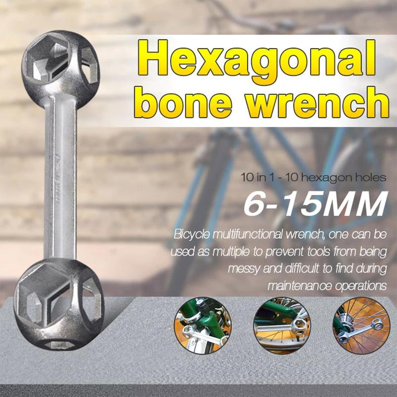 Dog Bone Hexagon Wrench,Hexagon Wrench 10 in 1 Design Multifunctional ...