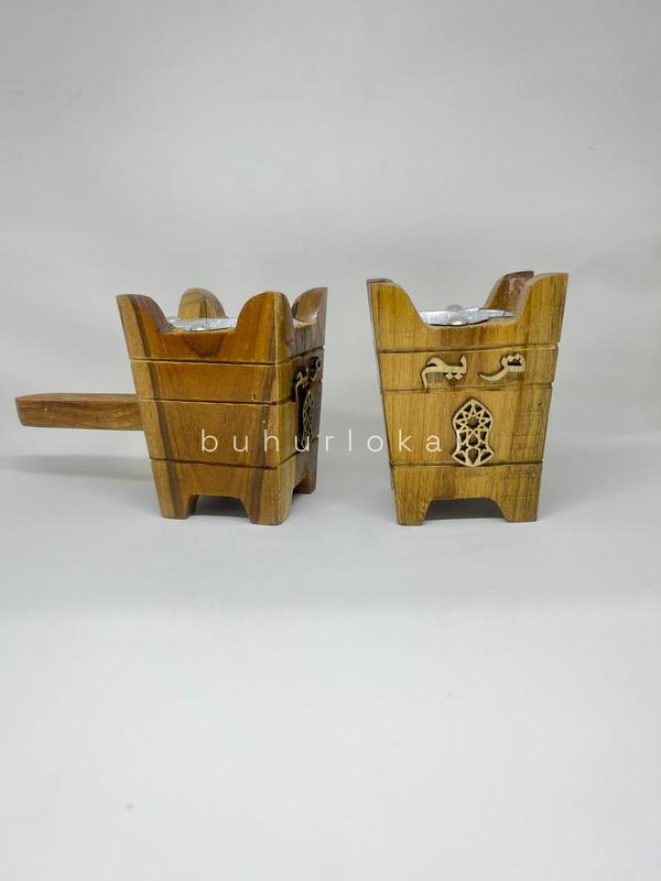 Tempat bakar bukhur mabkhara kayu jati ukuran 10 in. - Shop | Tokopedia