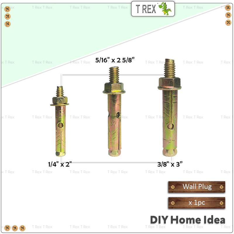 T Rex DIY Wall Plug / Sleeve Anchor Bolt / Sleeve Anchor Expansion ...